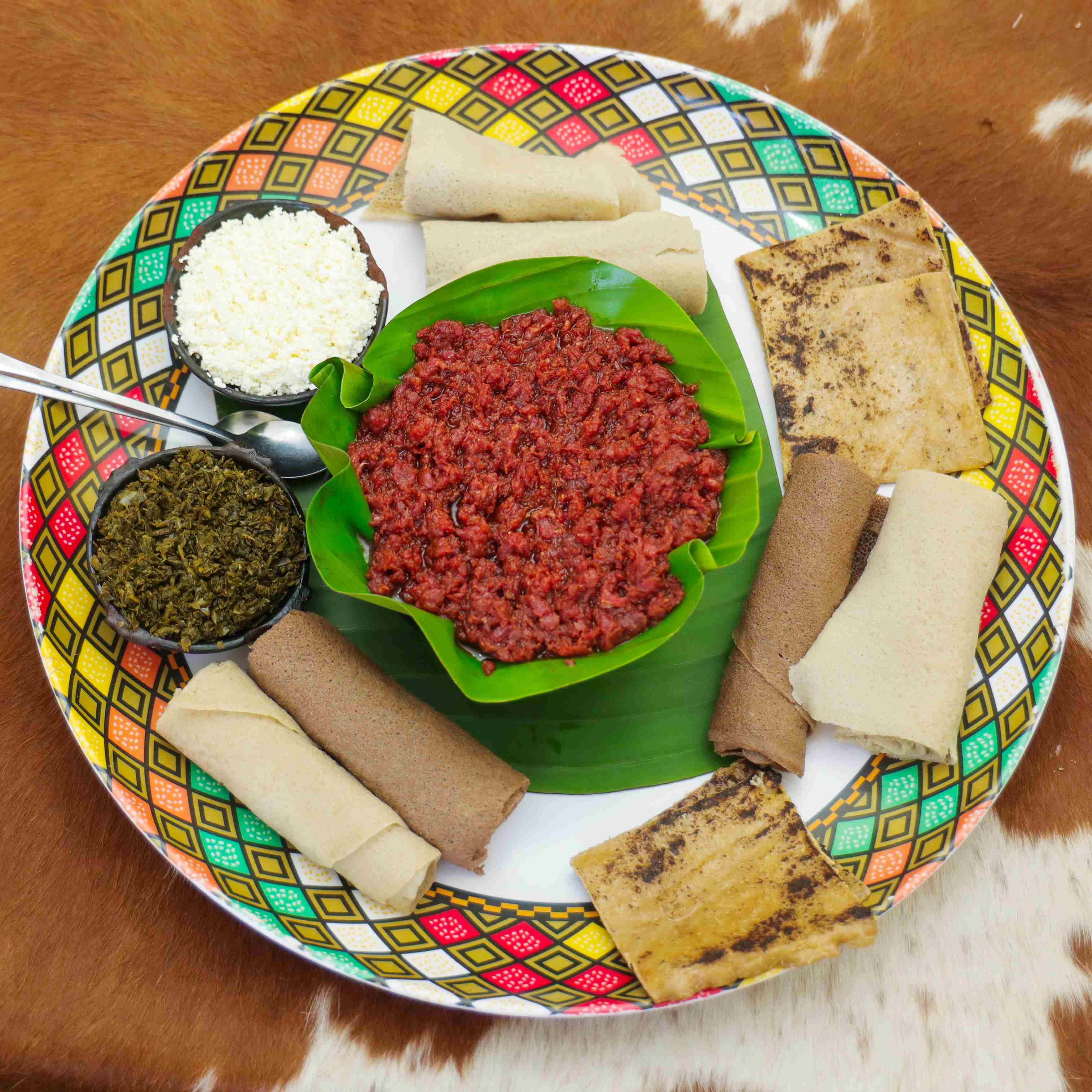 Anwar Yehager Bet Tibs ena Traditional Kitfo Menu