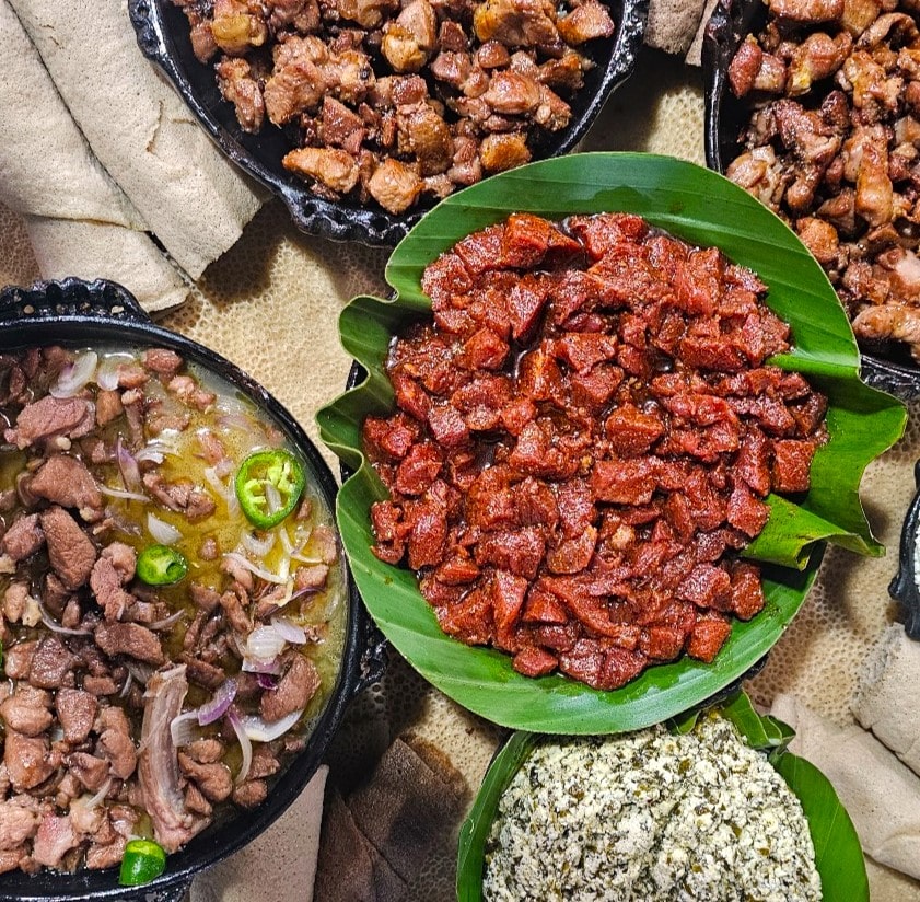 Anwar Yehager Bet Tibs ena Traditional Kitfo Menu